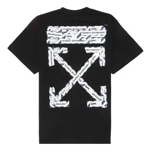 Off-White Airport Tape Over T-shirt - Black