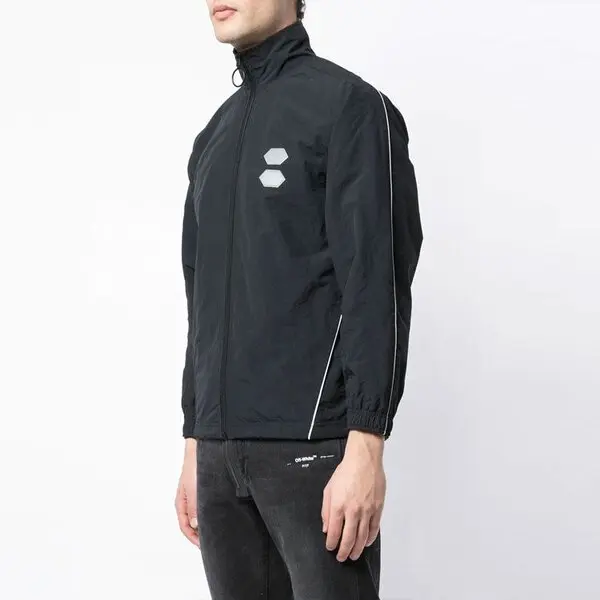 Off-White Stand Collar Zip-up Jacket