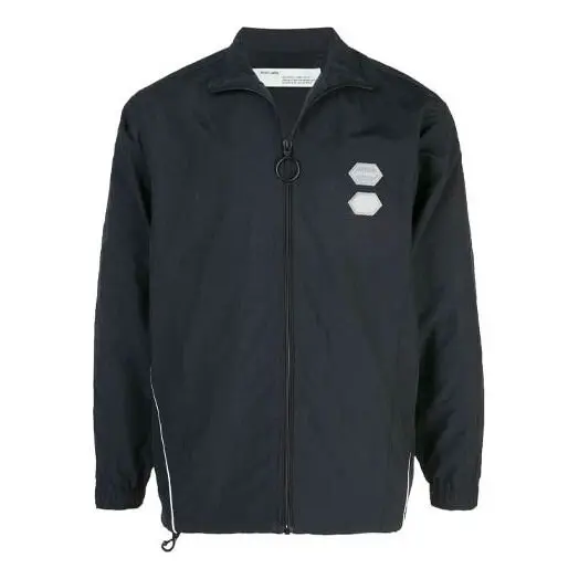 Off-White Stand Collar Zip-up Jacket - Default Color