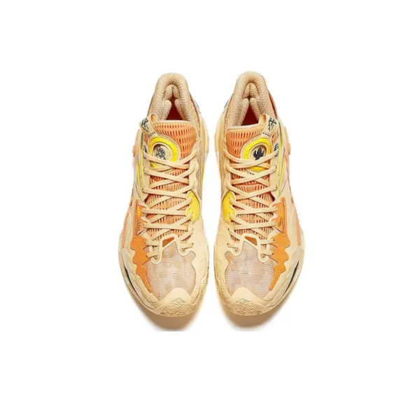 ANTA Shock Wave 5 "sand Lizard" Athletic Sneakers - Orange