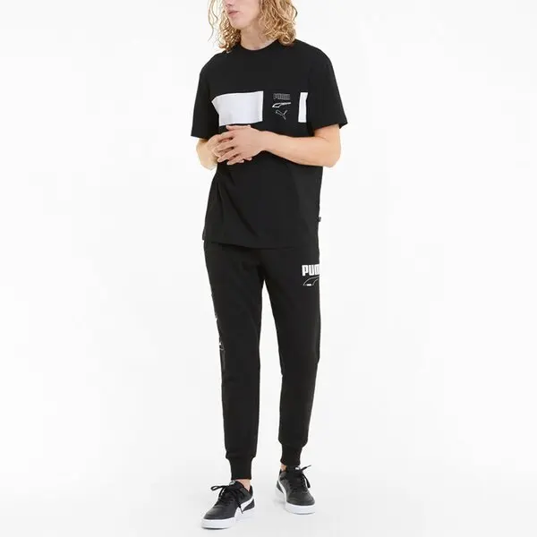 PUMA Rebel Sweatpants 'black White
