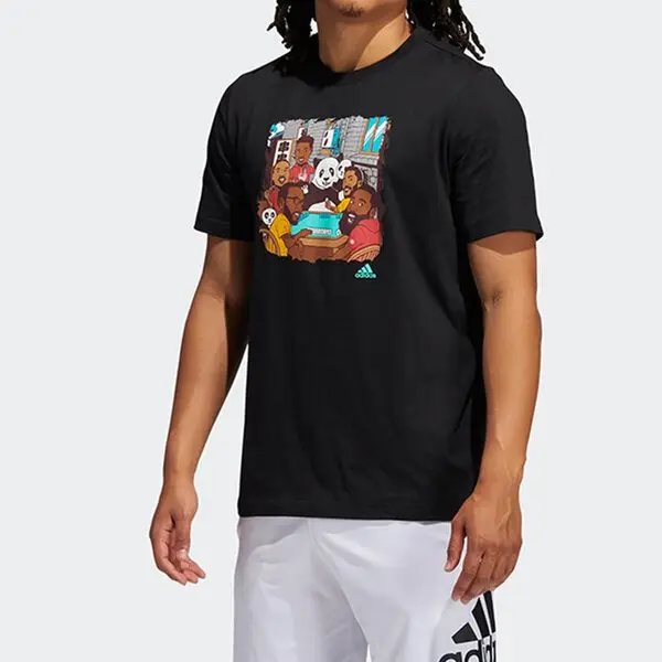 Adidas Cartoon Printing Short Sleeve