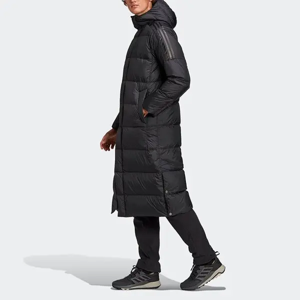 Adidas Hooded Mid-length Down Jacket