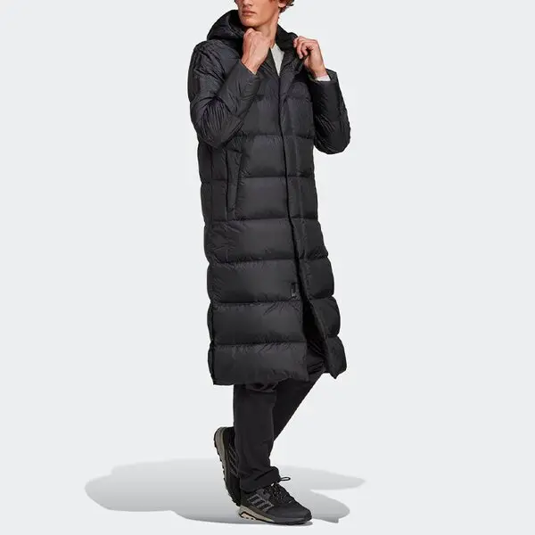 Adidas Hooded Mid-length Down Jacket
