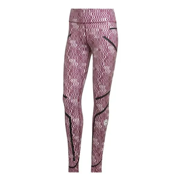 Adidas Stella Mccartney Truepurpose Printed Training Leggings Asia Sizing 'red White - Red/white