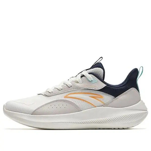 ANTA Athletic Lace-up Sneakers - White/beige/navy