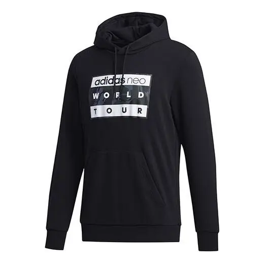 Adidas Neo Cs Camo Hdy Printing Athleisure Casual Sports - Black