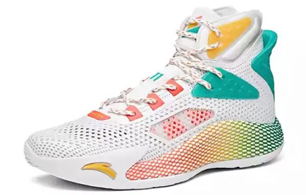 ANTA Klay Thompson 5 "have Fun" Athletic Sneakers - White/green/yellow