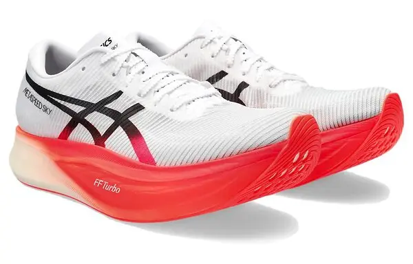 Asics Metaspeed Sky+ Athletic Sneakers - White/black/red