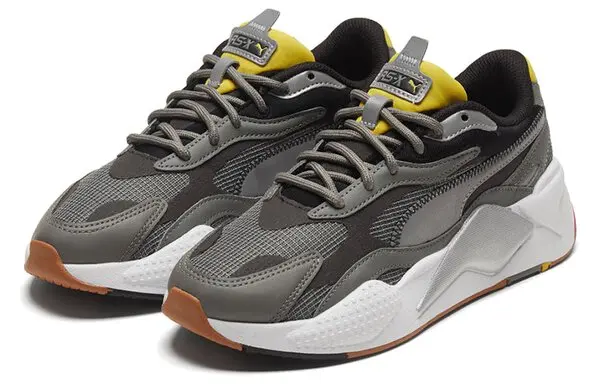 PUMA Rs-x3 Grids Sneakers - Gray/yellow/silver