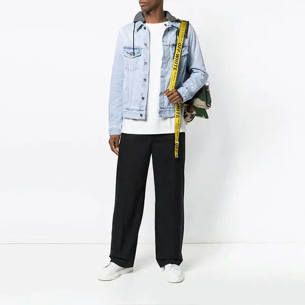 Off-White Hooded Denim Jacket
