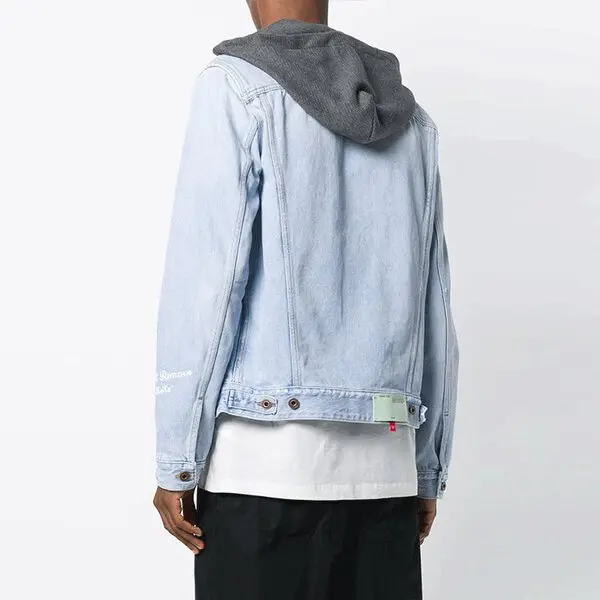 Off-White Hooded Denim Jacket