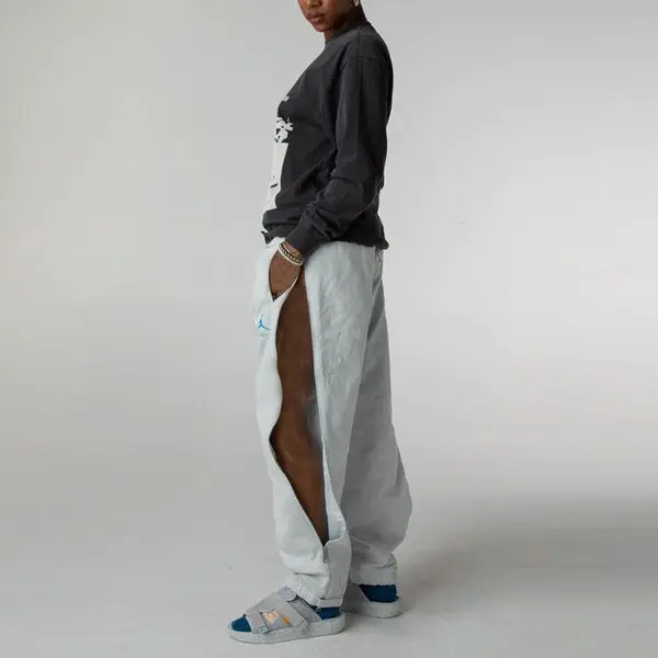 JORDAN X Union Crossover Sports Pants 'grey White