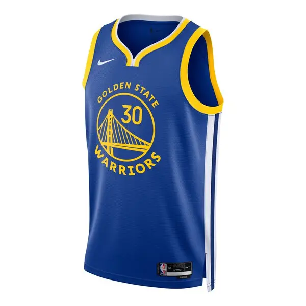 Nike Dri-fit Stephen Curry Golden State Warriors Icon Edition 2022/23 Swingman Jersey - Blue
