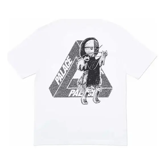 PALACE U Figure Graphic Print Short Sleeve T-shirt - White