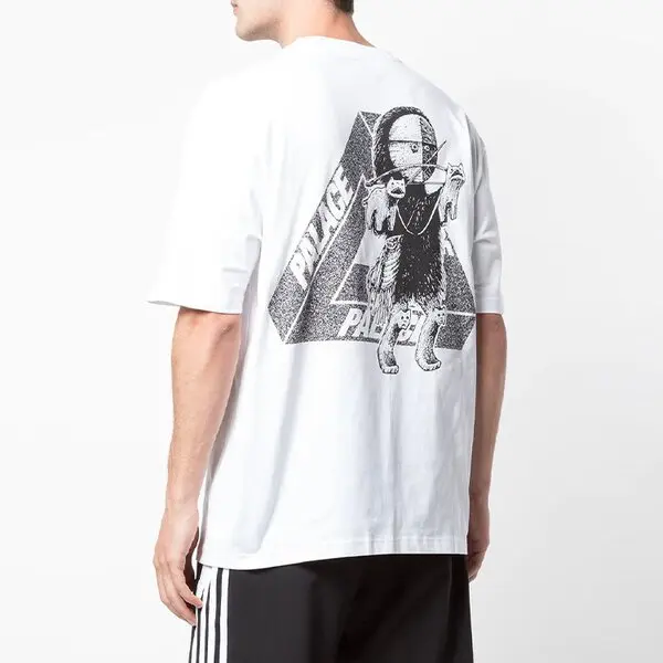 PALACE U Figure Graphic Print Short Sleeve T-shirt - White