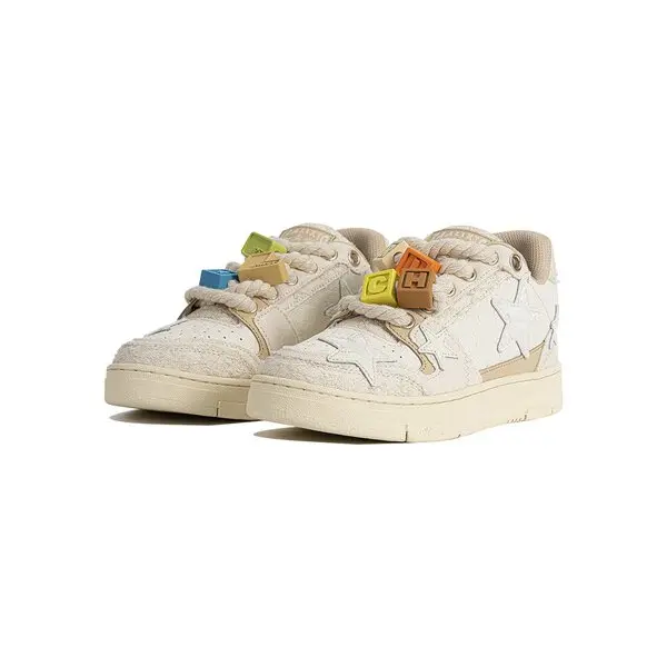 KAALIXTO Skateboarding Retro Low Jacquard Lace Sneakers