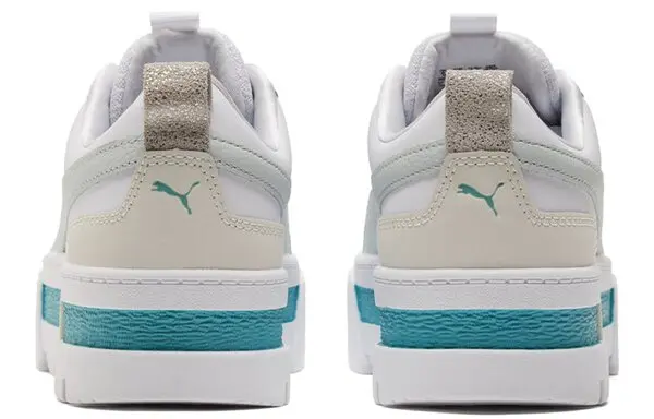 PUMA Mayze Crystal Galaxy White Lace Up Sneakers