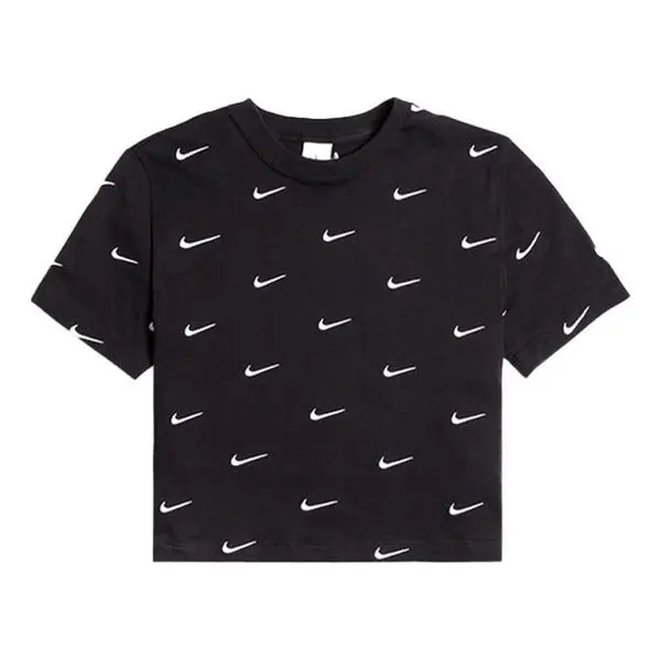 Nike Nikelab Swoosh All-over Print Cropped T-shirt