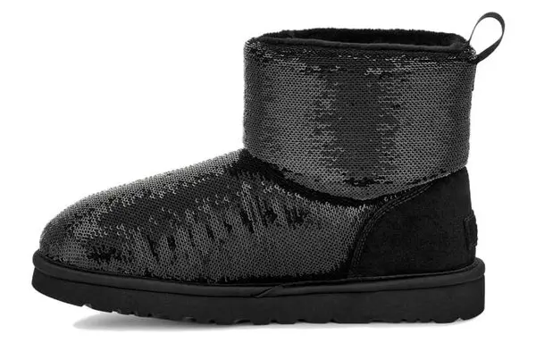 UGG Classic Mini Boot Mirror Ball - Black