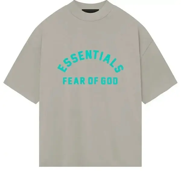 Fear Of God Ss24 Heavy Jersey Crewneck T-shirt - Seal