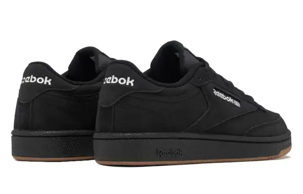 REEBOK Club C 85 Suede Sneakers - Black/white