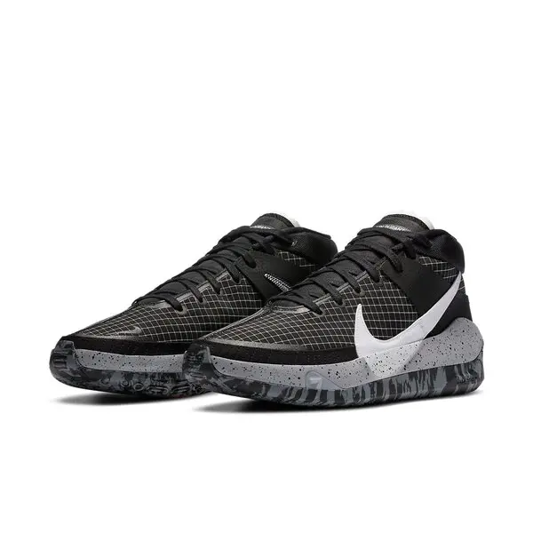 Nike Kd 13 Ep "oreo" Mid Top Sneakers - Black/white/wolf Grey