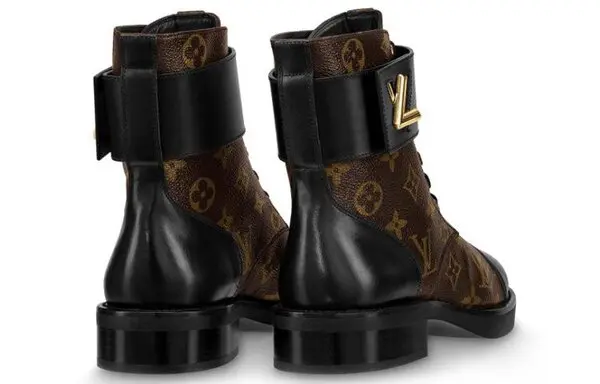 LOUIS VUITTON Monogram Canvas Martin Boots