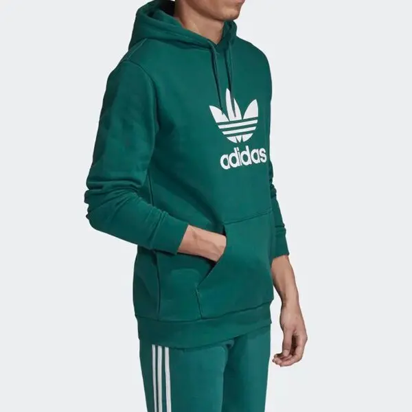 Adidas Originals Hooded Drawstring Pullover - Green