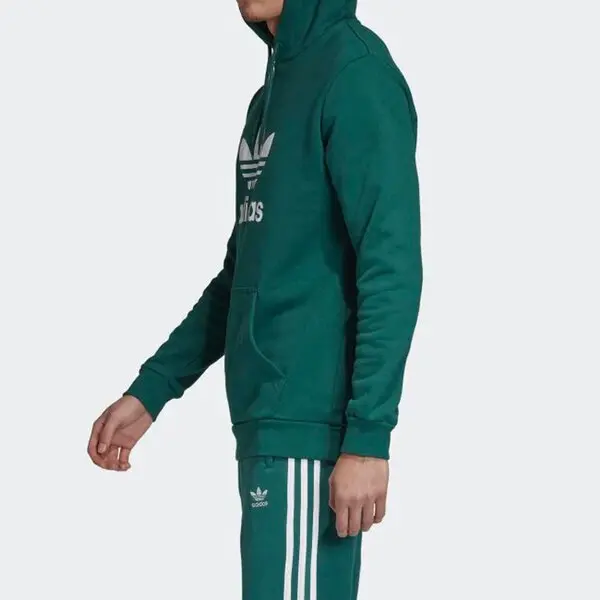 Adidas Originals Hooded Drawstring Pullover - Green