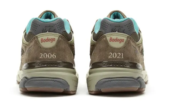 NEW BALANCE X Bodega 990v3 Made In Usa Anniversary Sneakers - Brown