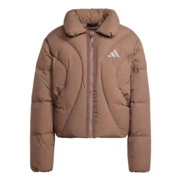 Adidas Cropped Down Jacket - Brown