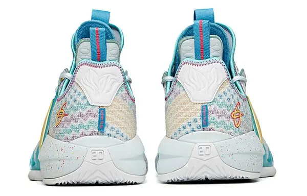 ANTA Gh2 Low 'easter' Athletic Sneakers - Blue/white/yellow