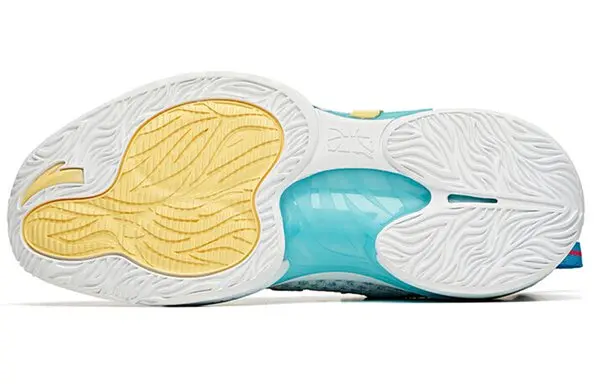 ANTA Gh2 Low 'easter' Athletic Sneakers - Blue/white/yellow