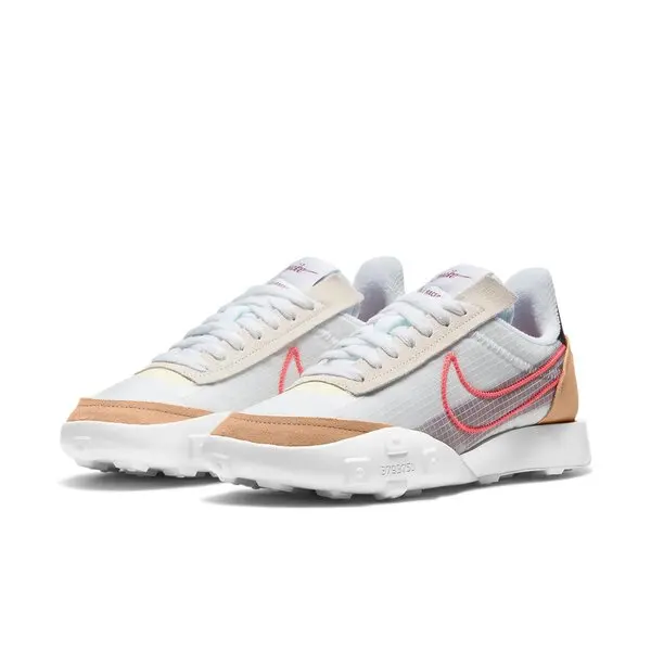 Nike Waffle Racer 2x "white Bright Crimson" Lace-up Sneakers