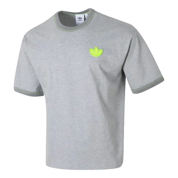 Adidas Originals Graphic T-shirt Asia Sizing 'grey Green - Grey/green