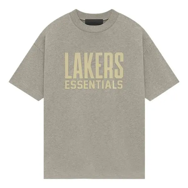 Fear Of God X Nba Los Angeles Lakers T-shirt 'grey Yellow