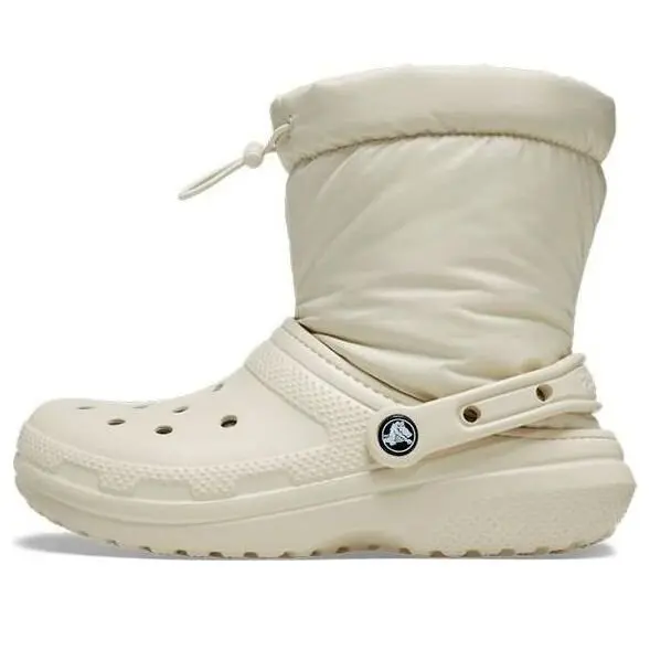 CROCS Classic Lined Neo Puff Boots - Beige