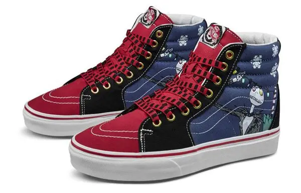 VANS The Nightmare Before Christmas X Sk8-hi "christmastown" High Top Sneakers - Blue/black/red