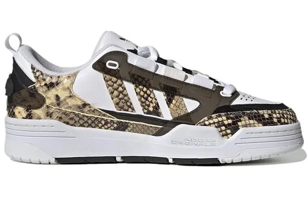 Adidas Adi2000 Snakeskin Low Top Sneakers - White
