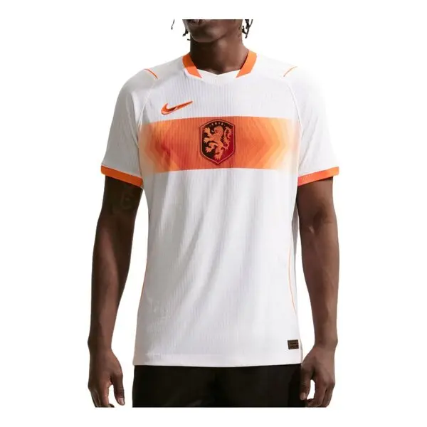 Nike Netherlands 2026 Match Away Aero-fit Authentic Jersey 'white Hyper Crimson - White/hyper Crimson