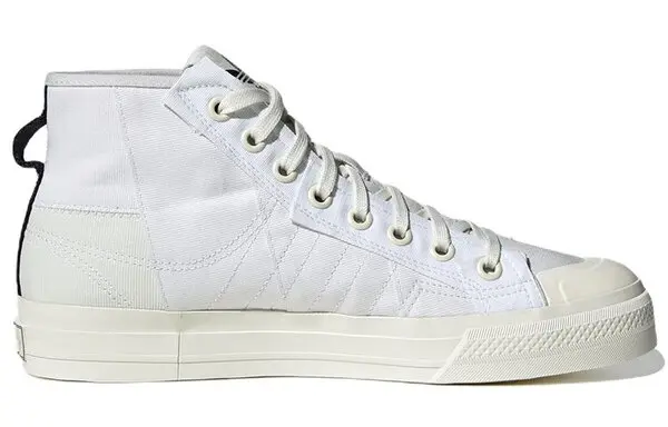Adidas Parley X Nizza High Top Sneakers - White/black