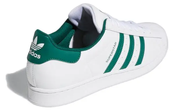 Adidas Superstar Low Top Sneakers - White/green