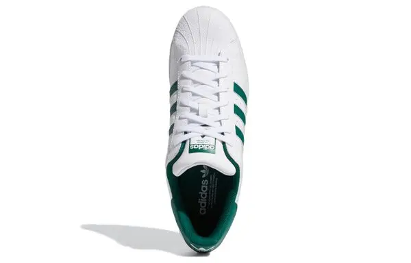 Adidas Superstar Low Top Sneakers - White/green