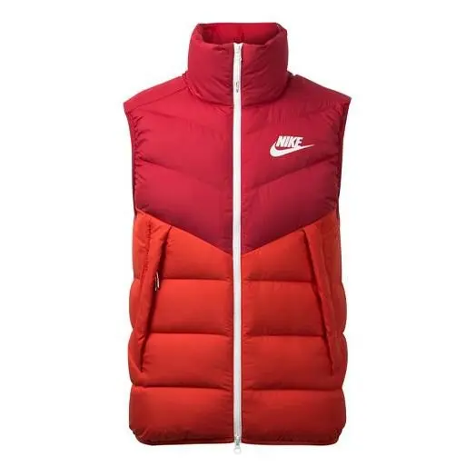 Nike Puffer Down Vest - Red