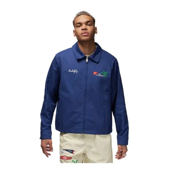 JORDAN X Solefly Coaches Jacket - Blue