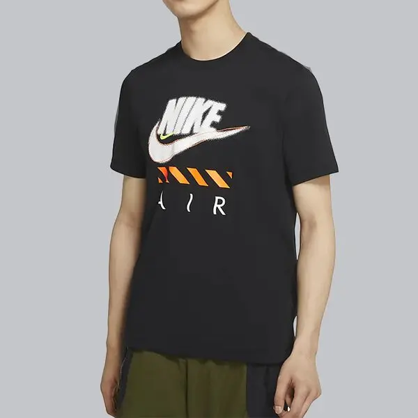 Nike Casual Sports Short Sleeve T-shirt - Black