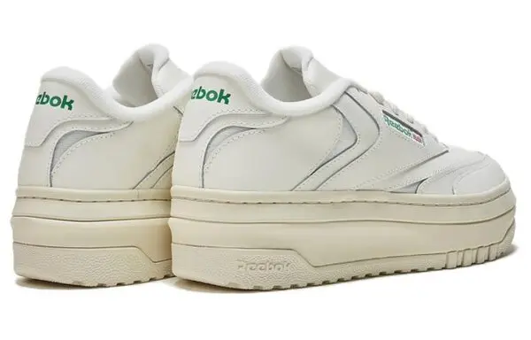 REEBOK Club C Extra Platform Sneakers - Chalk/chalk/glen Green