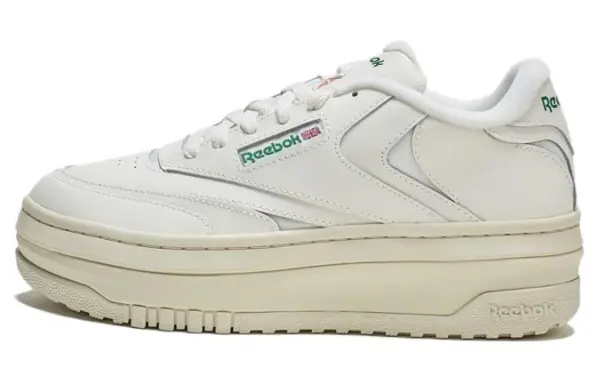 REEBOK Club C Extra Platform Sneakers - Chalk/chalk/glen Green