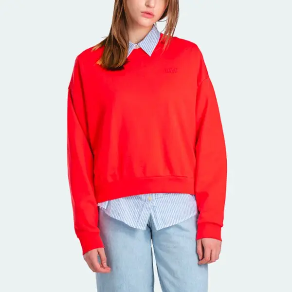 LEVI'S Round Neck Long Sleeve Hoodie